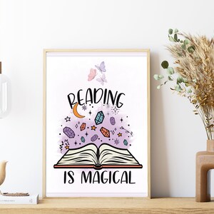 Reading is Magical Poster: Classroom Library Decor (printable) - Etsy