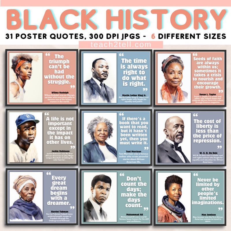Black History Month Poster - Etsy UK