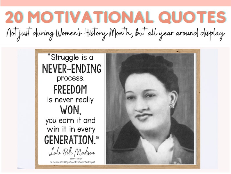 Texas Womens History Month Posters, Bulletin Board, Women in Texas ...