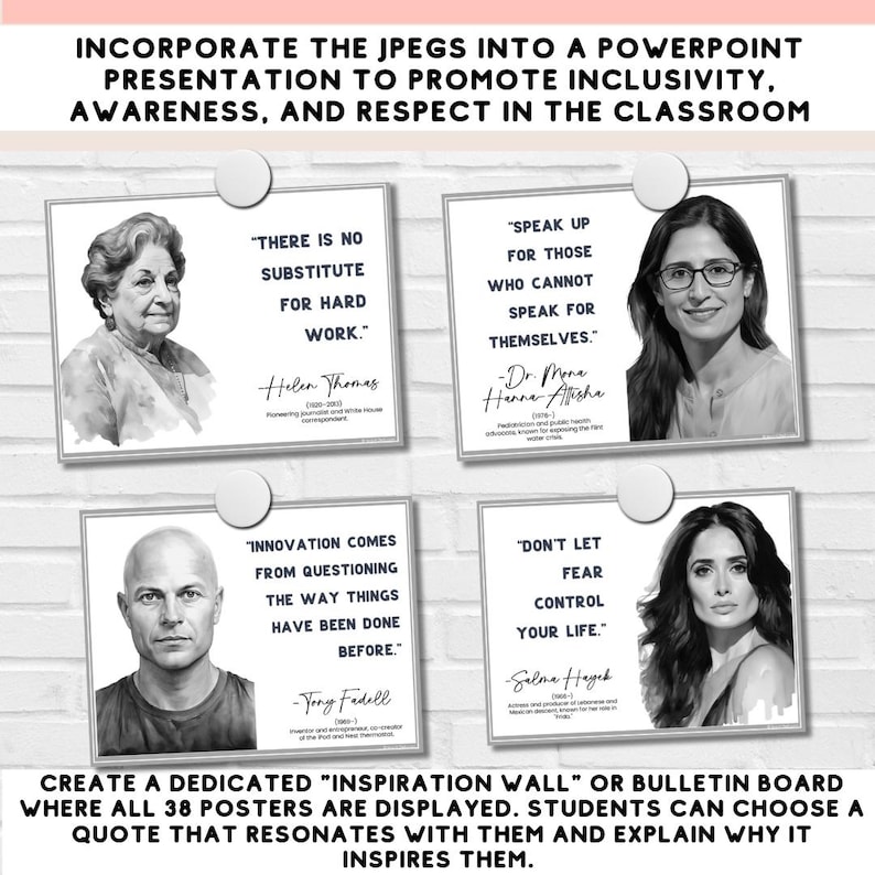 Arab American Heritage Month Posters: Inspirational Quotes (digital ...
