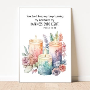 Christian Classroom Decor, Bible Verse Wall Art Posters, Christian Wall ...