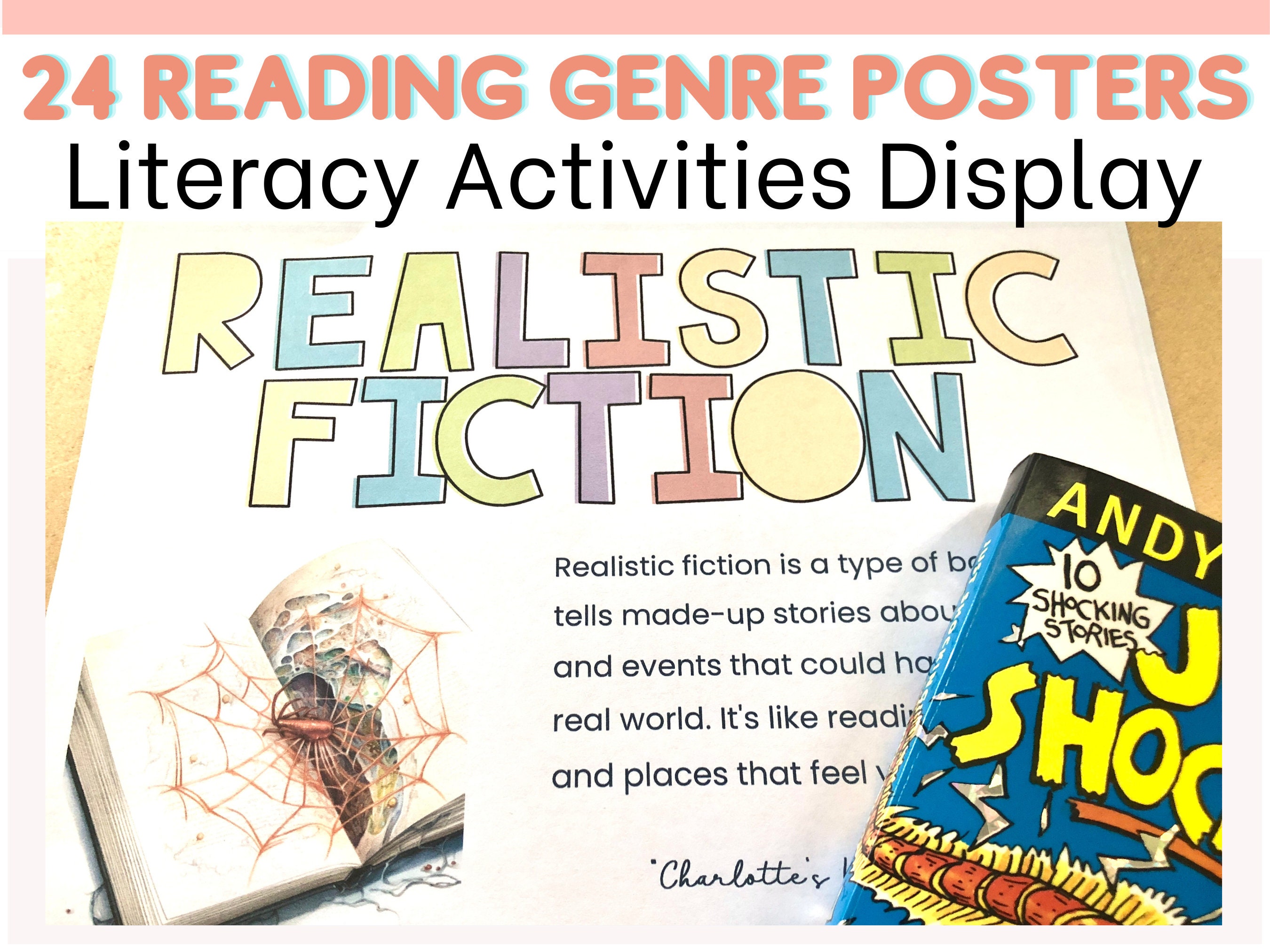 Reading Genre Posters for Classroom and Library Decor - Etsy UK