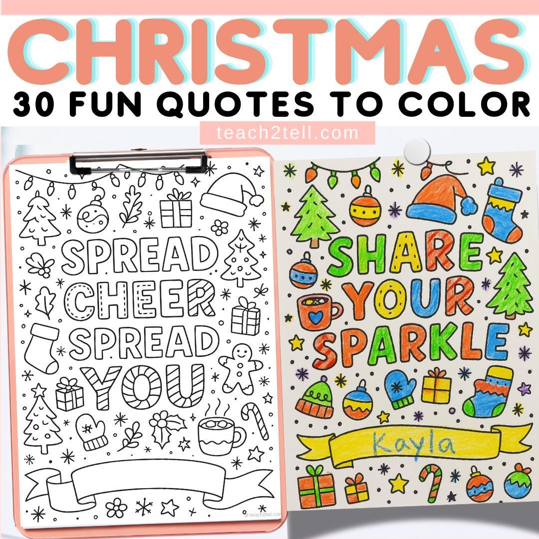 Christmas Coloring Pages & Sheets for Christmas Activities Bulletin ...