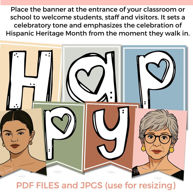Hispanic Heritage Month Banner – Printable Classroom Decor With 30 ...