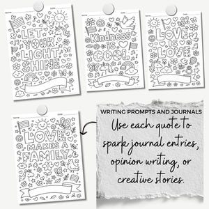 Pride Month Coloring Pages for Kids and Teens, LGBTQ+ 25 Quote Posters ...