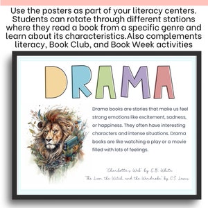 Reading Genre Posters: Classroom & Library Decor (digital Download) - Etsy