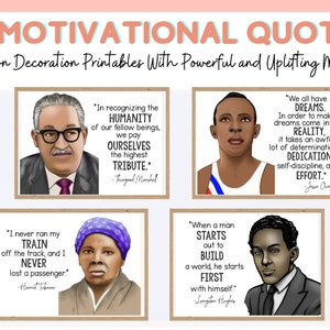 Black History Month Posters: Motivational Quotes, Classroom Art ...