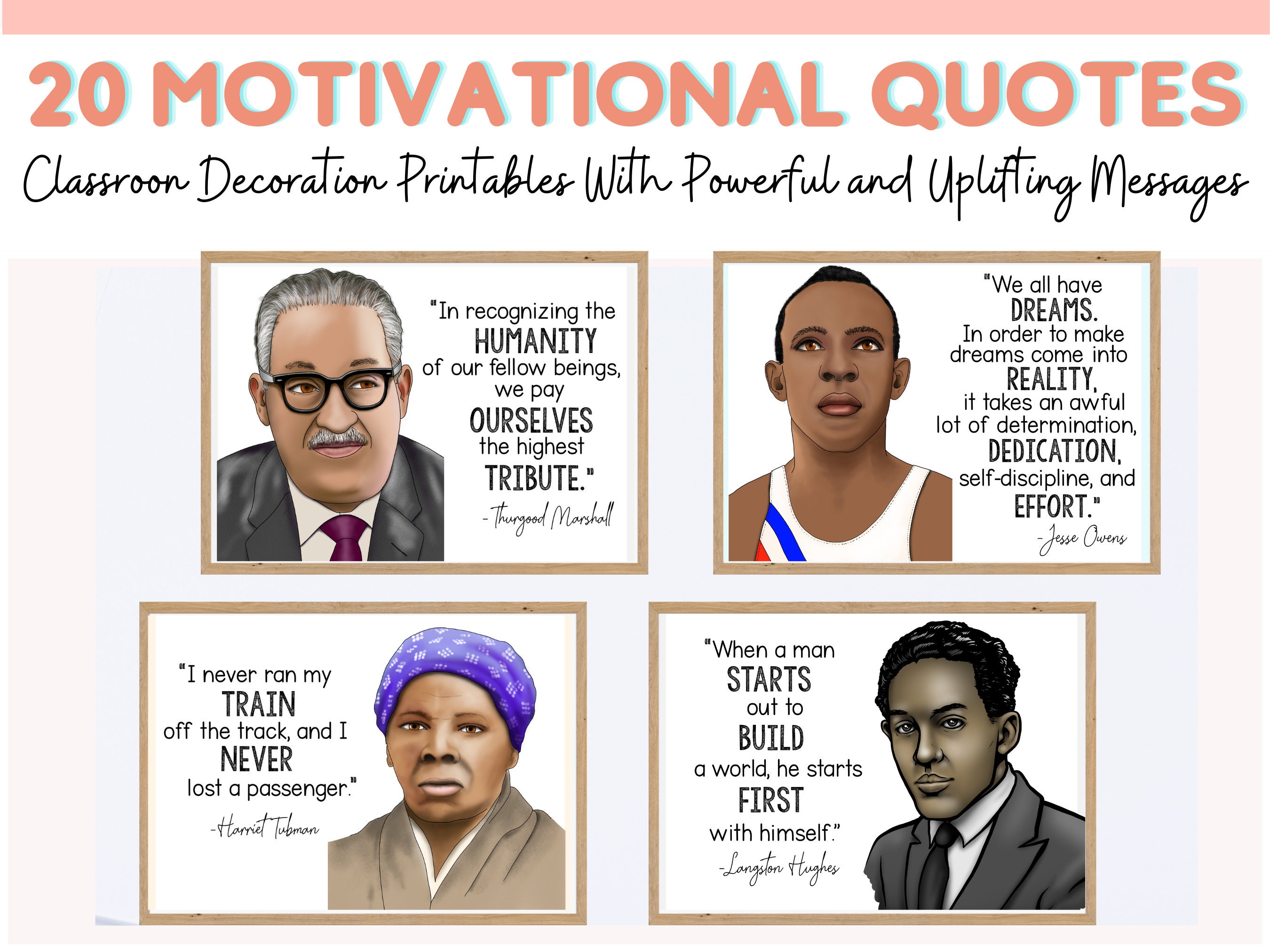 Black History Month Posters: Motivational Quotes, Classroom Art ...