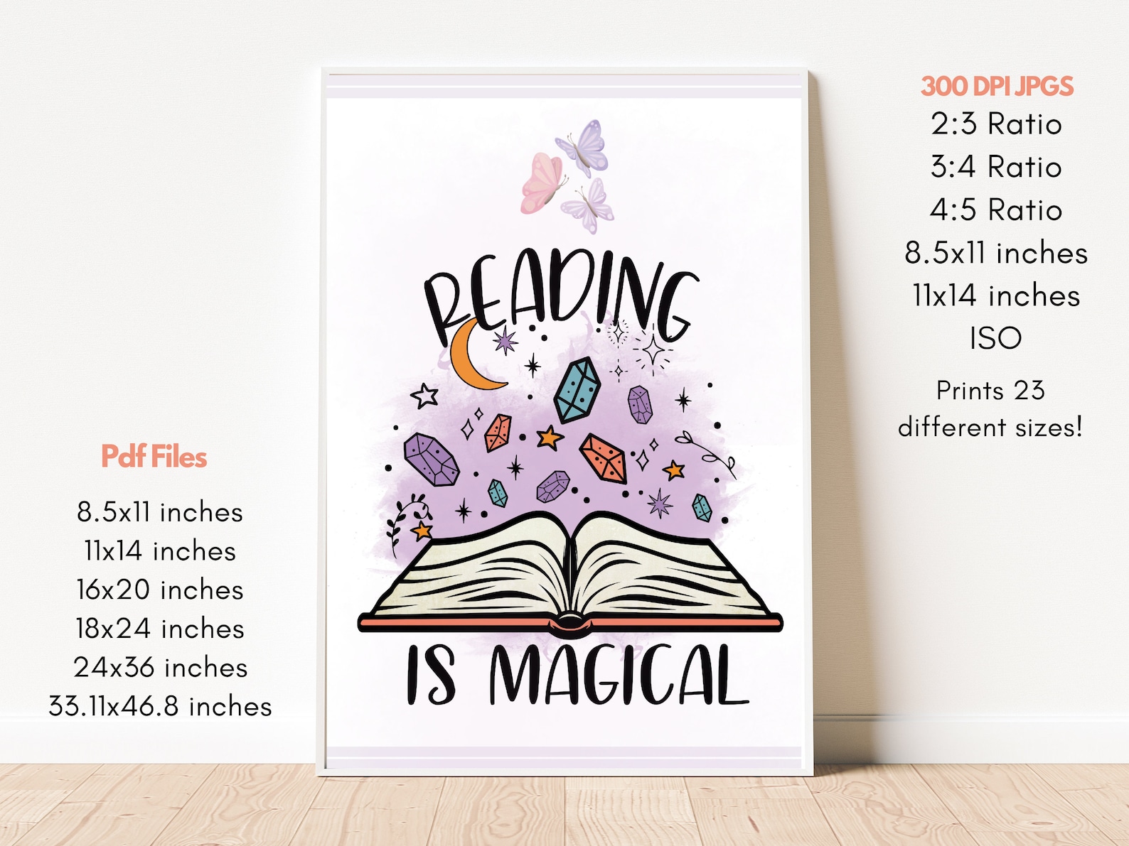 Reading is Magical Poster: Classroom Library Decor (printable) - Etsy
