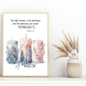 Christian Classroom Decor, Bible Verse Wall Art Posters, Christian Wall ...