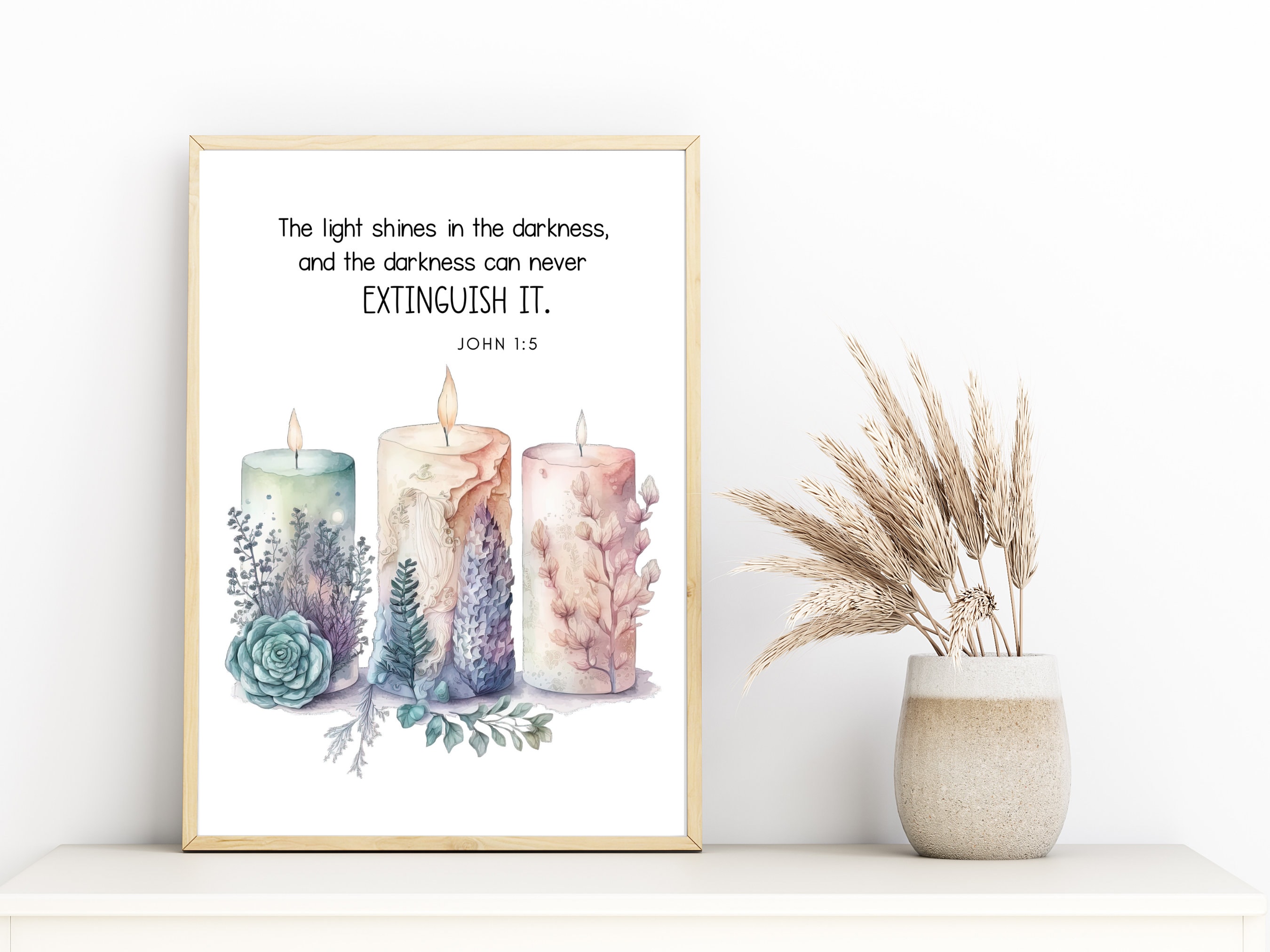 Christian Classroom Decor, Bible Verse Wall Art Posters, Christian Wall ...