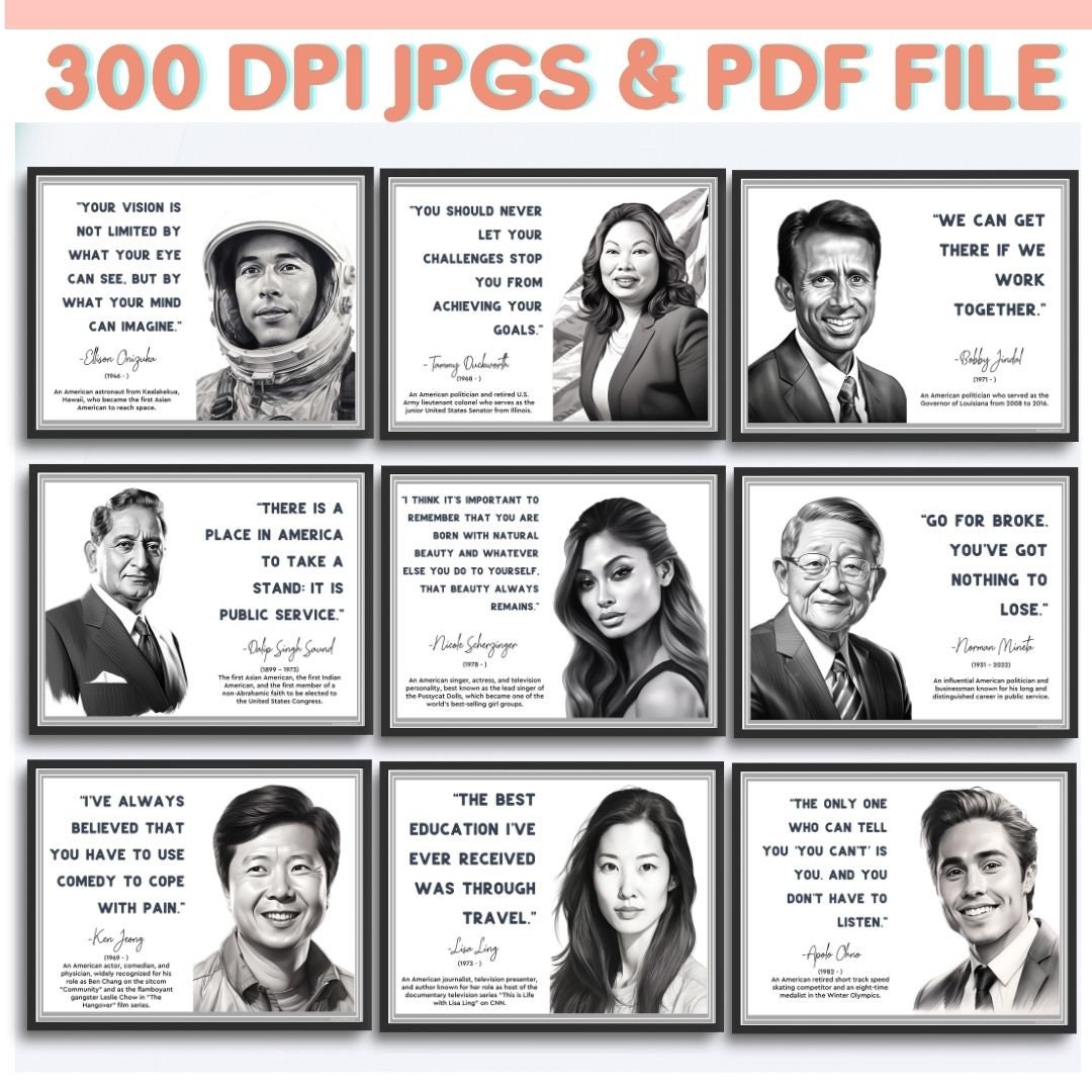 AAPI Heritage Month, AAPI Posters, AAPI Quotes Asian American and ...