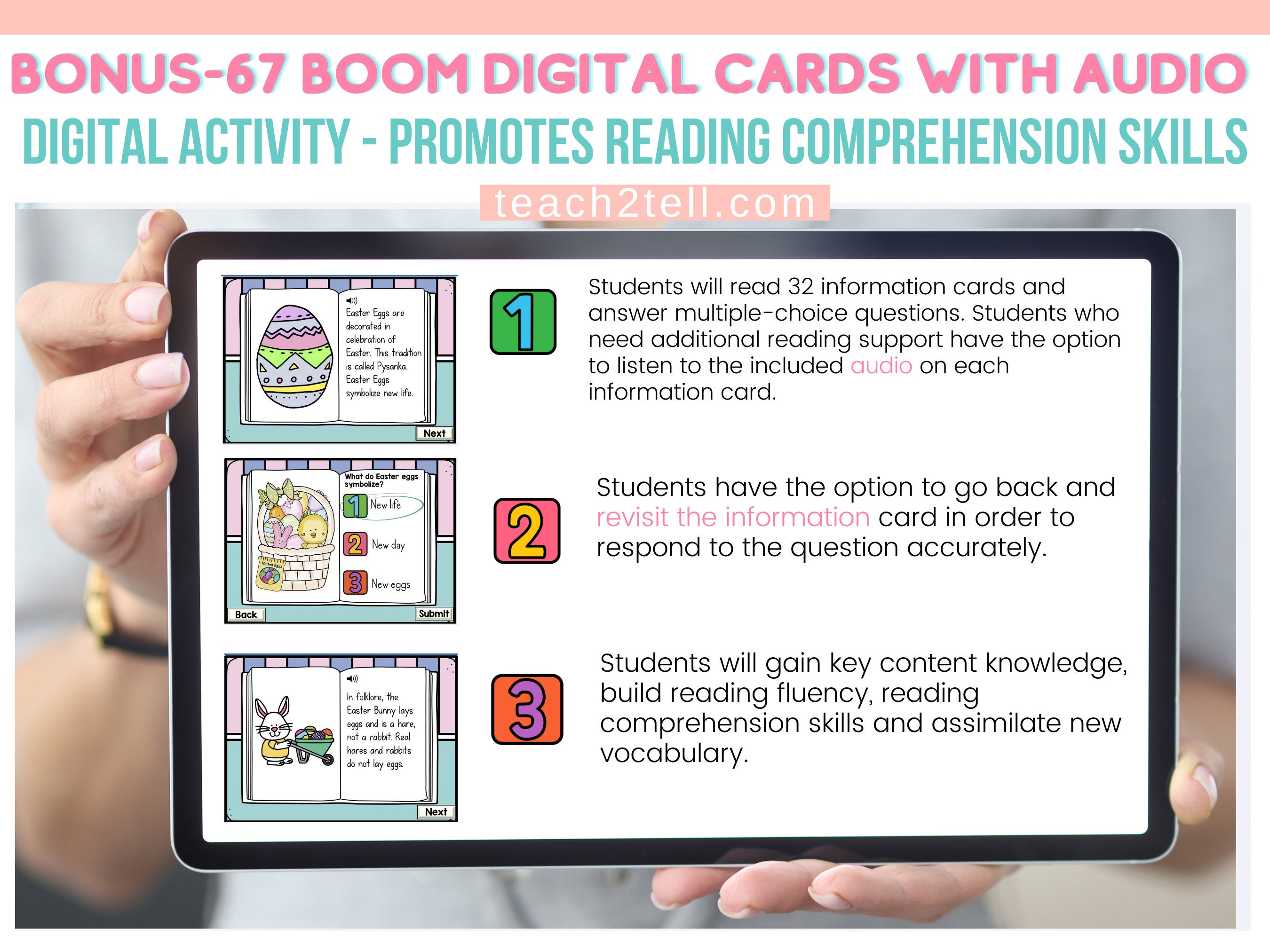Easter Printables Reading Comprehension Activities Easter Scavenger ...