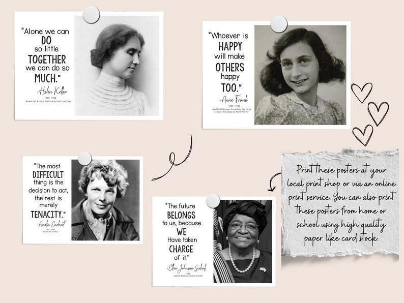 Women's History Month Posters: Inspirational Quotes (digital Download ...
