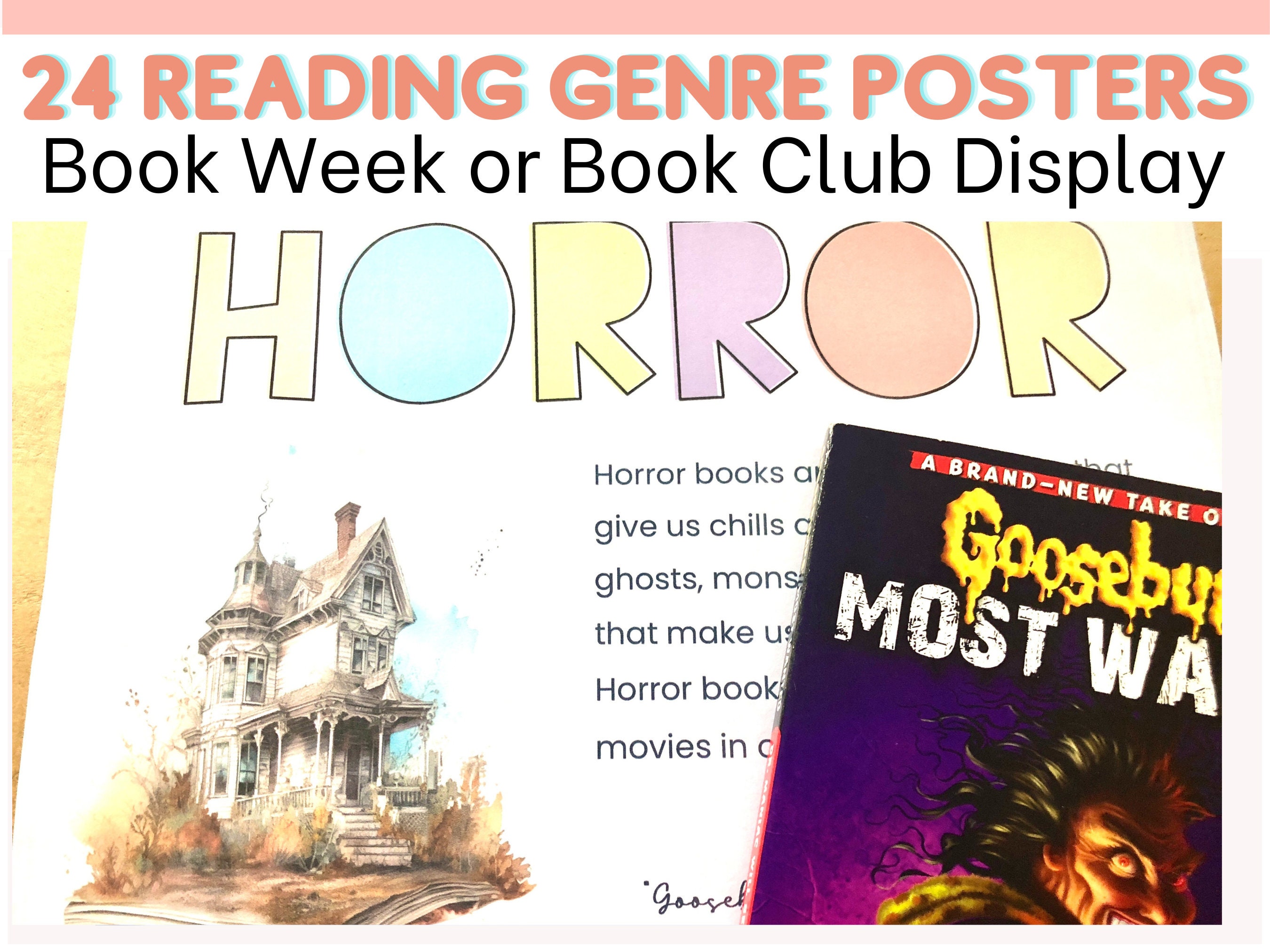Reading Genre Posters for Classroom and Library Decor - Etsy UK