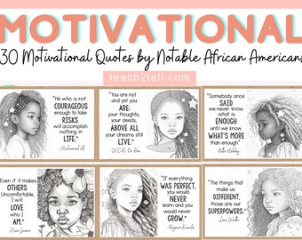 Black History Motivational Posters - Etsy