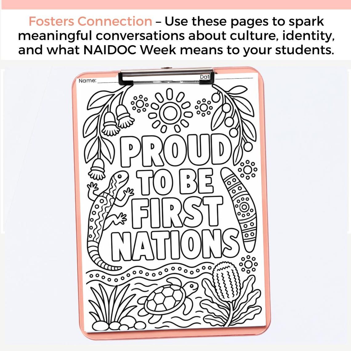 NAIDOC Week 2026 Colouring Pages, First Nations Posters, Caring for ...