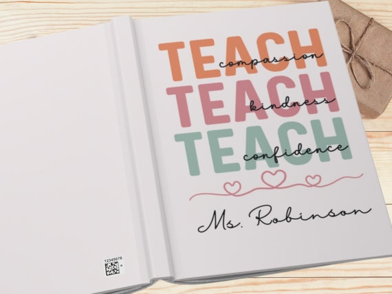 Custom Teacher Notebook Personalized Gifts Teacher Gifts - Etsy