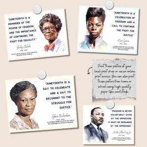 Juneteenth Quotes Posters: Classroom Decor, Black History (PDF & JPG ...