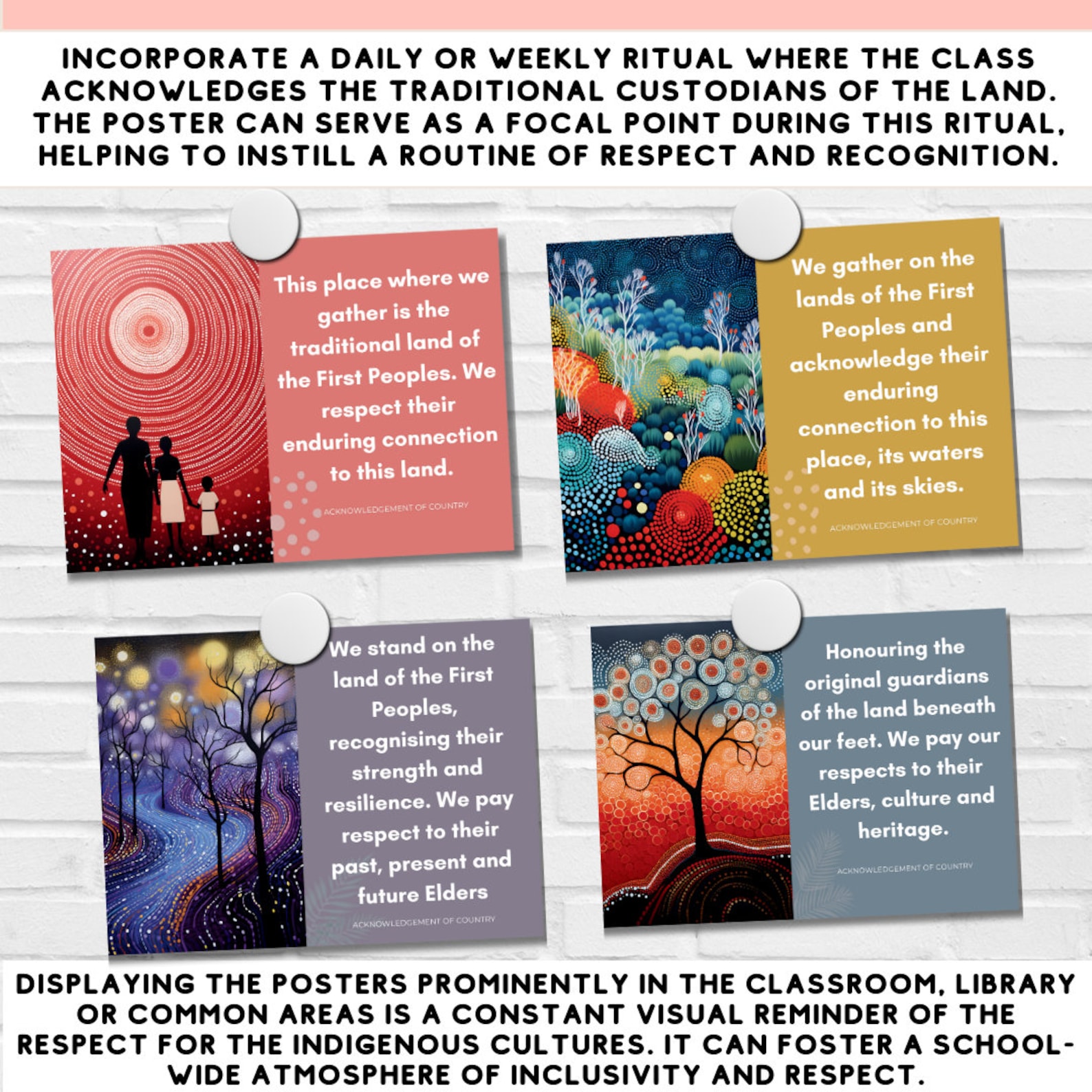 Aboriginal Acknowledgement of Country Posters for NAIDOC Week ...