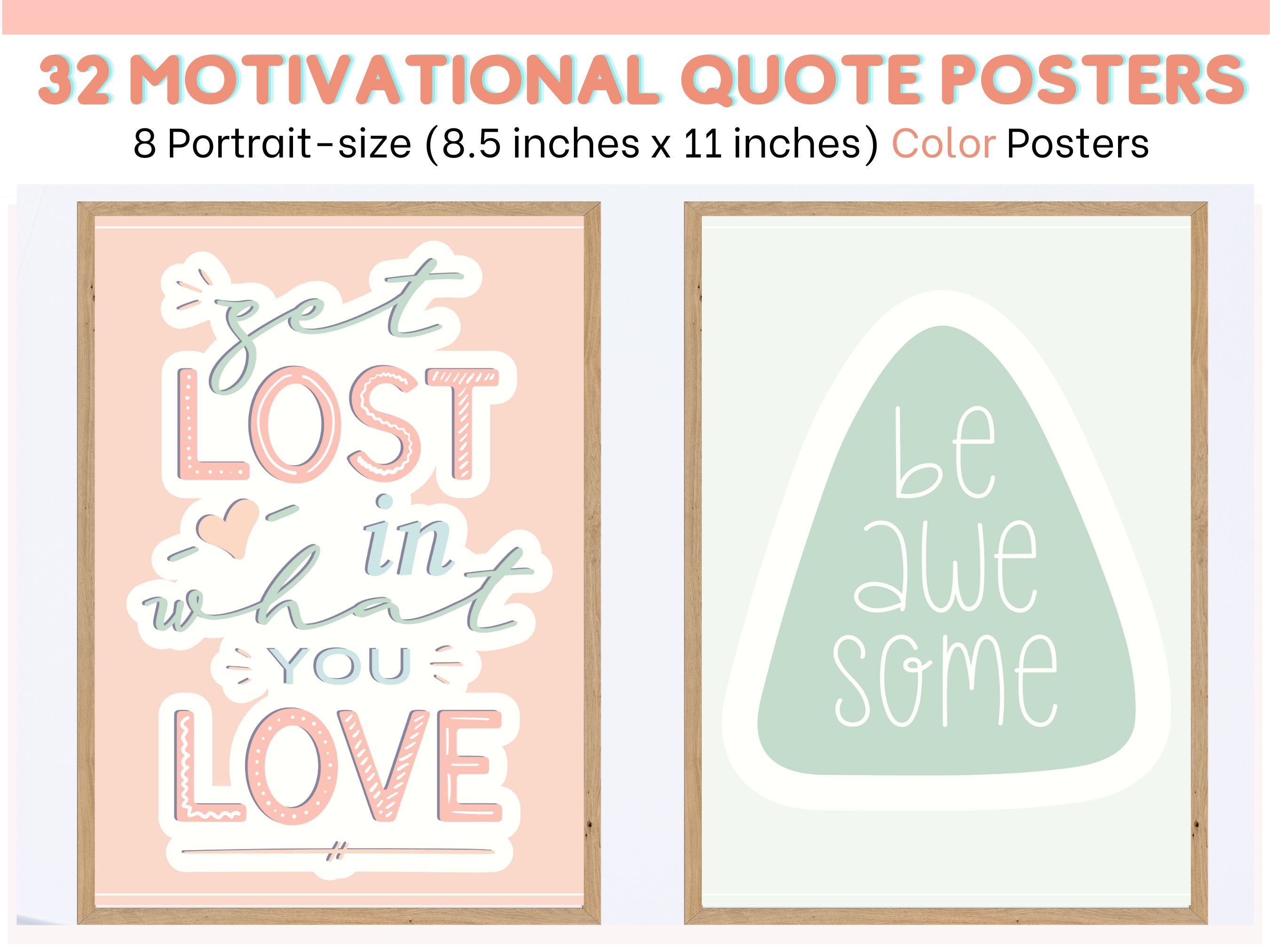 Elementary Classroom Decor motivational Quotes Wall Art - Etsy