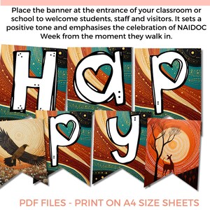 NAIDOC Week Banner: Aboriginal Art Bunting, Classroom Decor (printable ...