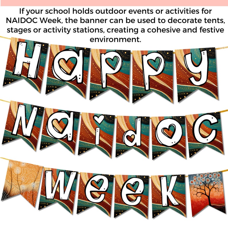NAIDOC Week Banner: Aboriginal Art Bunting, Classroom Decor (printable ...