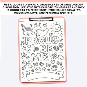 Pride Month Coloring Pages for Kids and Teens, LGBTQ+ 25 Quote Posters ...