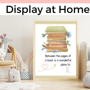 Classroom Decor Reading Posters, Library Decor, Classroom Reading ...