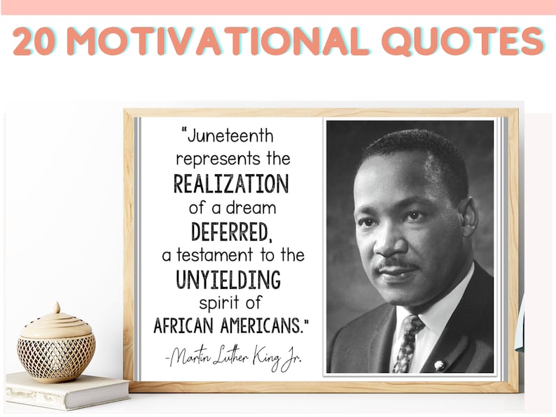 Juneteenth Motivational Quotes Bulletin Board Display, Pride Juneteenth ...