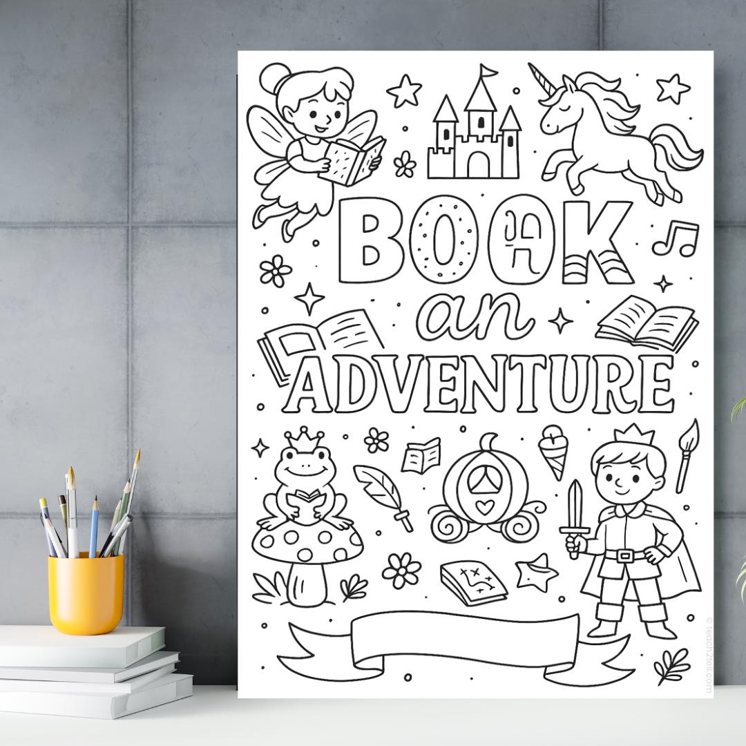 Book Week 2025 Colouring Pages: CBCA Adventure Theme, Classroom ...