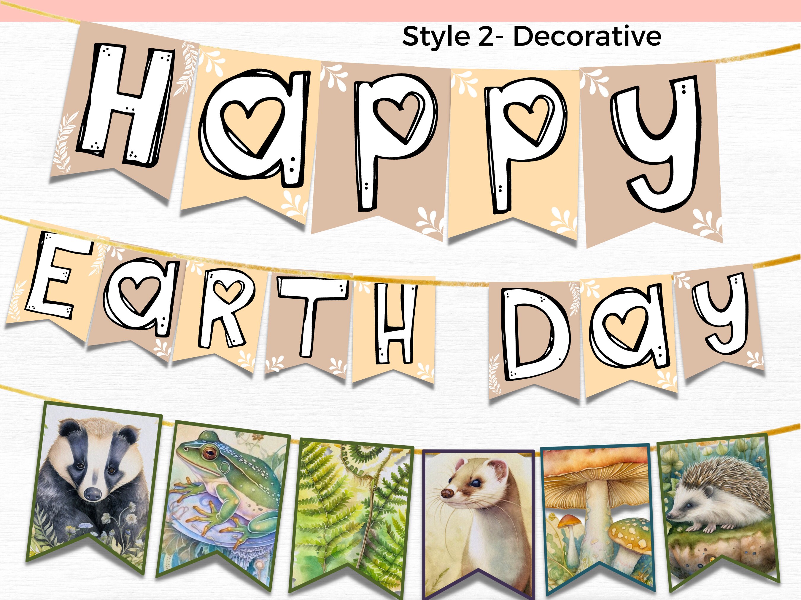 Earth Day Bulletin Board Kit, Happy Earth Day Banner, Earth Day Sign ...