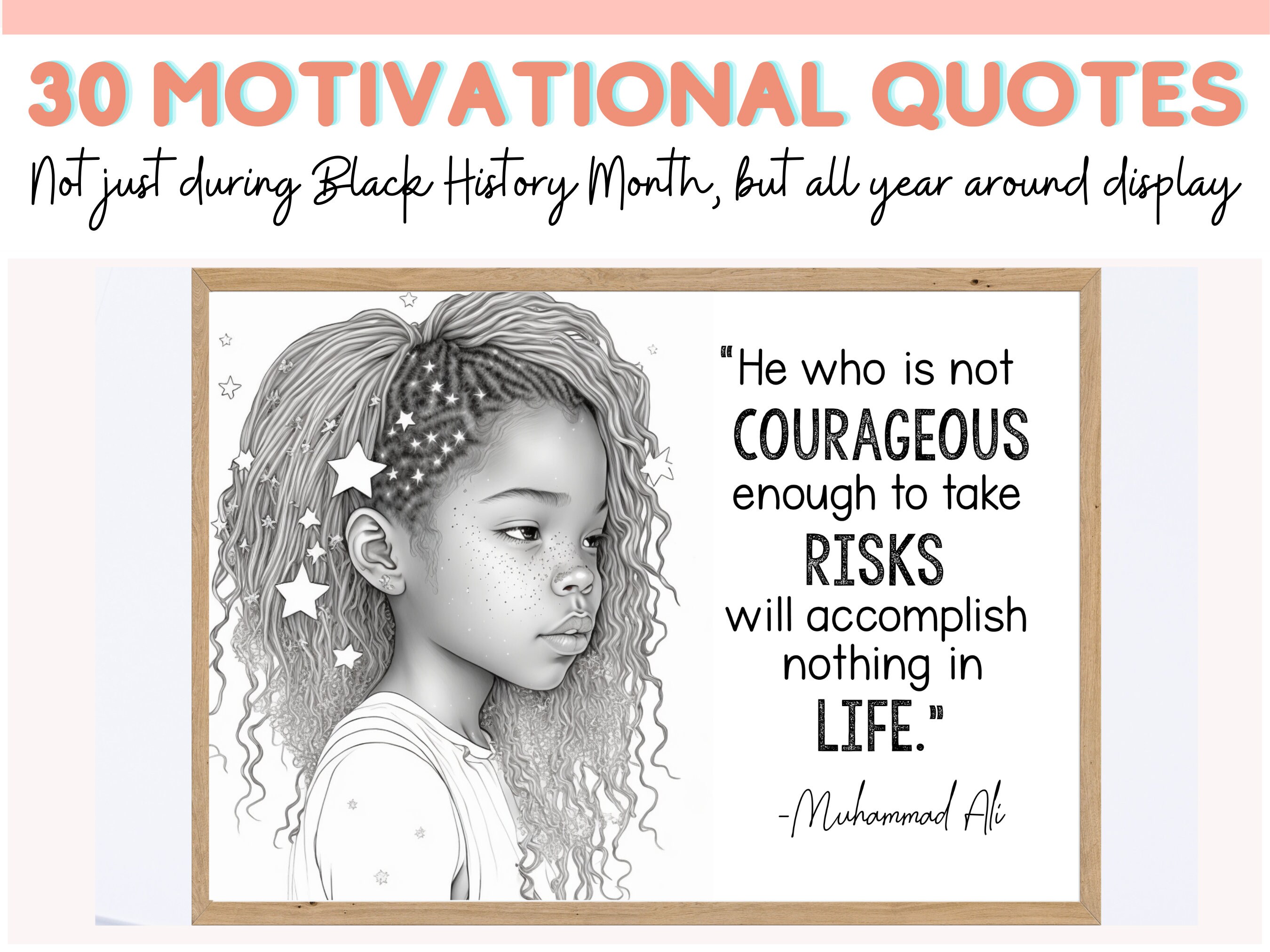 Black History Motivational Classroom Posters Inspirational - Etsy