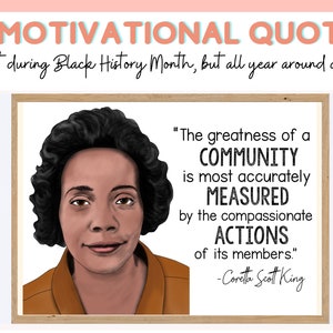 Black History Month Posters: Motivational Quotes, Classroom Art ...