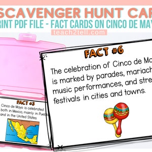 Cinco De Mayo Printables Reading Comprehension Activities Scavenger ...