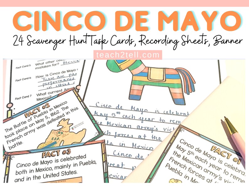 Cinco De Mayo Printables Reading Comprehension Activities - Etsy