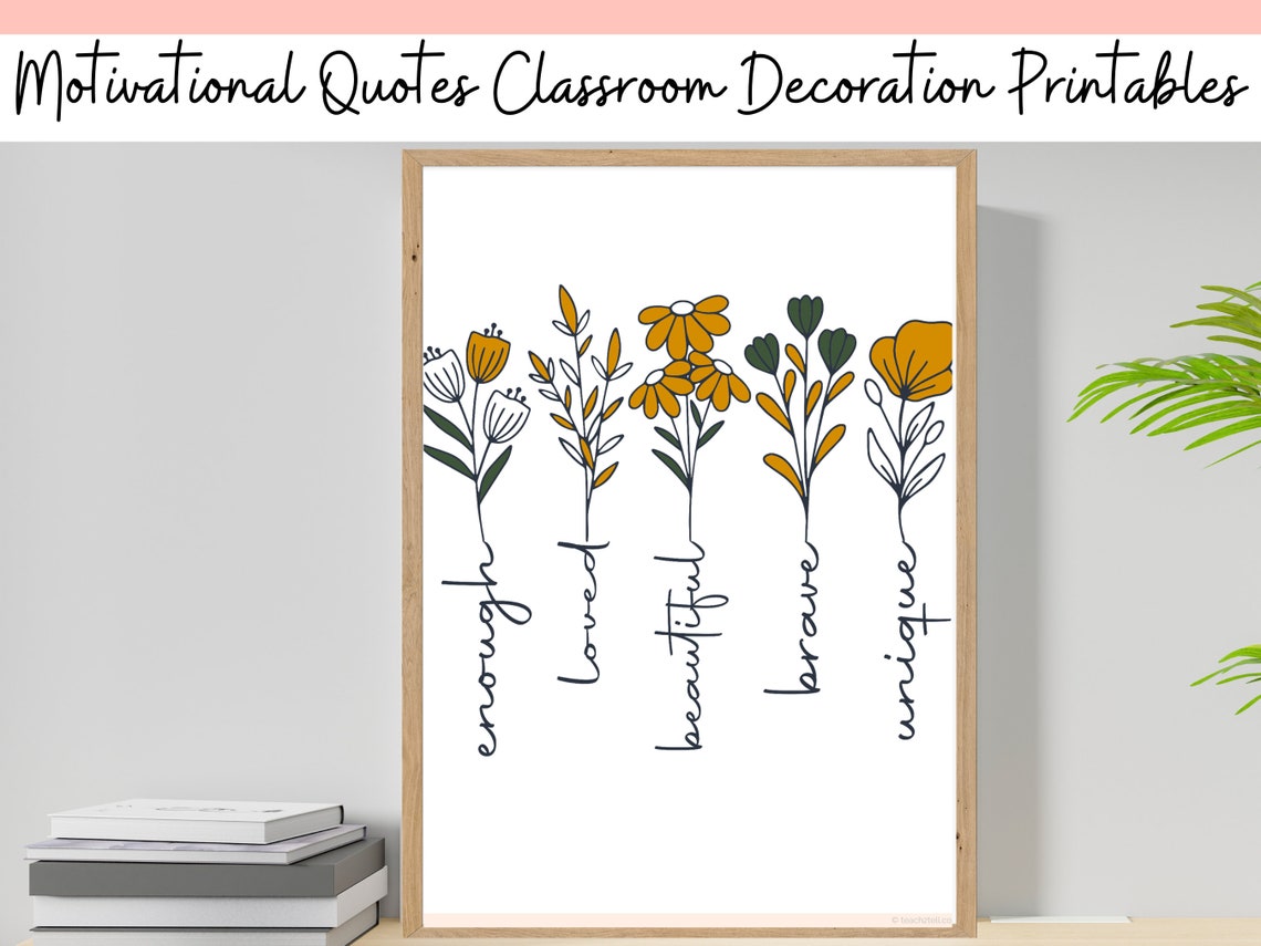 Motivational Classroom Posters Mental Health Posters - Etsy