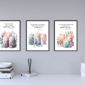 Christian Classroom Decor, Bible Verse Wall Art Posters, Christian Wall ...