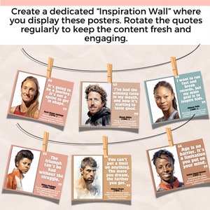 Olympic Athlete Motivational Posters for Classroom Decor, Inspiring PE ...