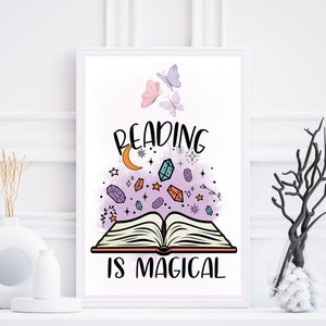 Reading is Magical Poster: Classroom Library Decor (printable) - Etsy