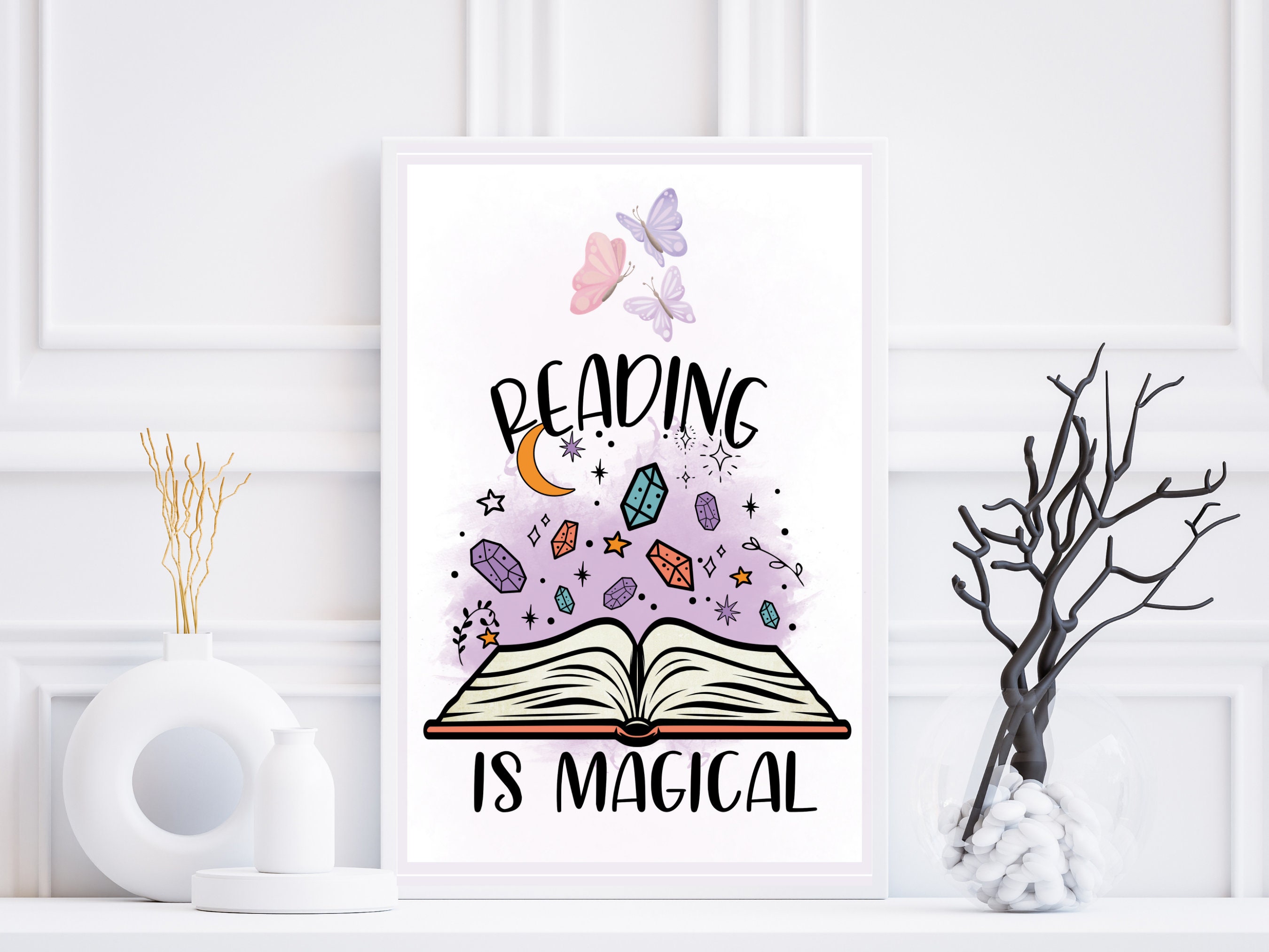 Reading is Magical Poster: Classroom Library Decor (printable) - Etsy
