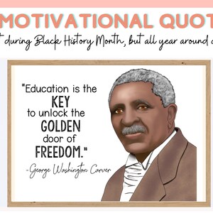 Black History Month Posters: Motivational Quotes, Classroom Art ...