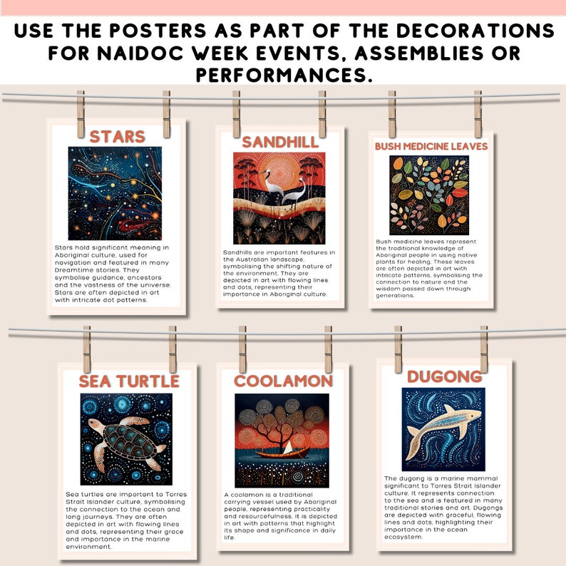 NAIDOC Week Aboriginal Symbols Poster Set: Classroom Activities (PDF ...