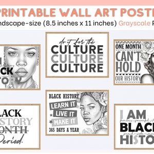Black History Month Posters: Black Woman Art, Office Decor (PDF) - Etsy