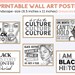 Black History Month Posters Black Woman Wall Art Black History Wall Art ...