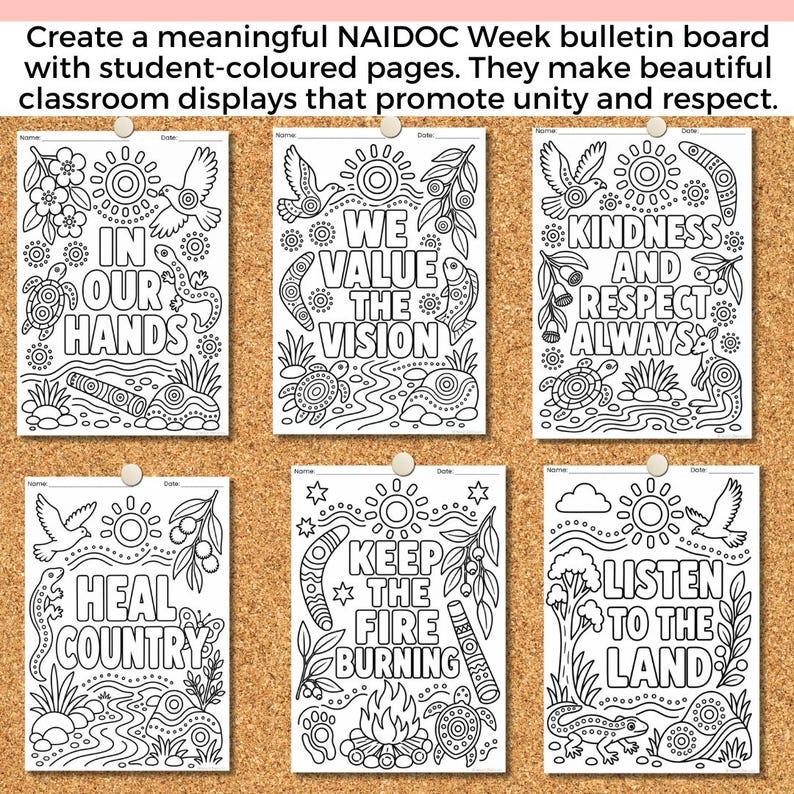NAIDOC Week 2026 Colouring Pages, First Nations Posters, Caring for ...
