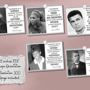 Juneteenth Motivational Quotes Bulletin Board Display, Pride Juneteenth ...