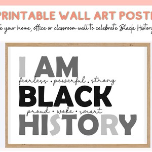 Black History Month Posters: Black Woman Art, Office Decor (PDF) - Etsy