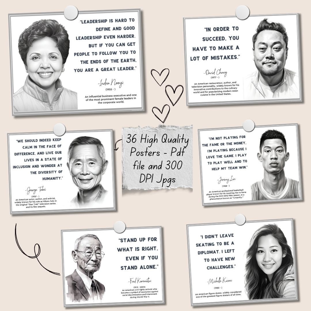 AAPI Heritage Month, AAPI Posters, AAPI Quotes Asian American and ...