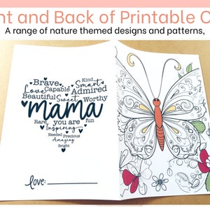 Coloring Mother's Day Card, Mothers Day Cards Printable, Classroom ...
